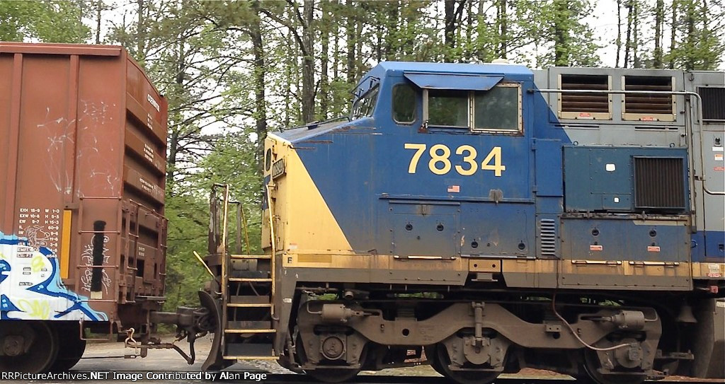 CSX C40-8W 7834